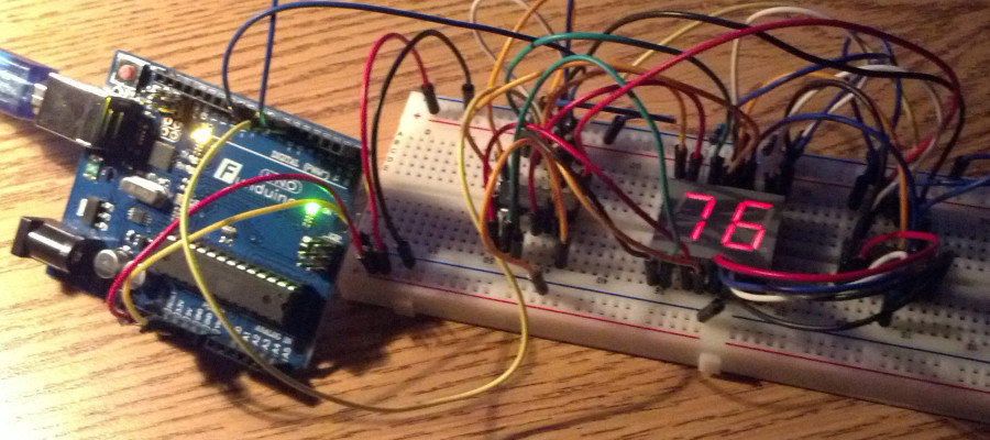 Como utilizar displays de 7 segmentos con Arduino - Programando a medianoche